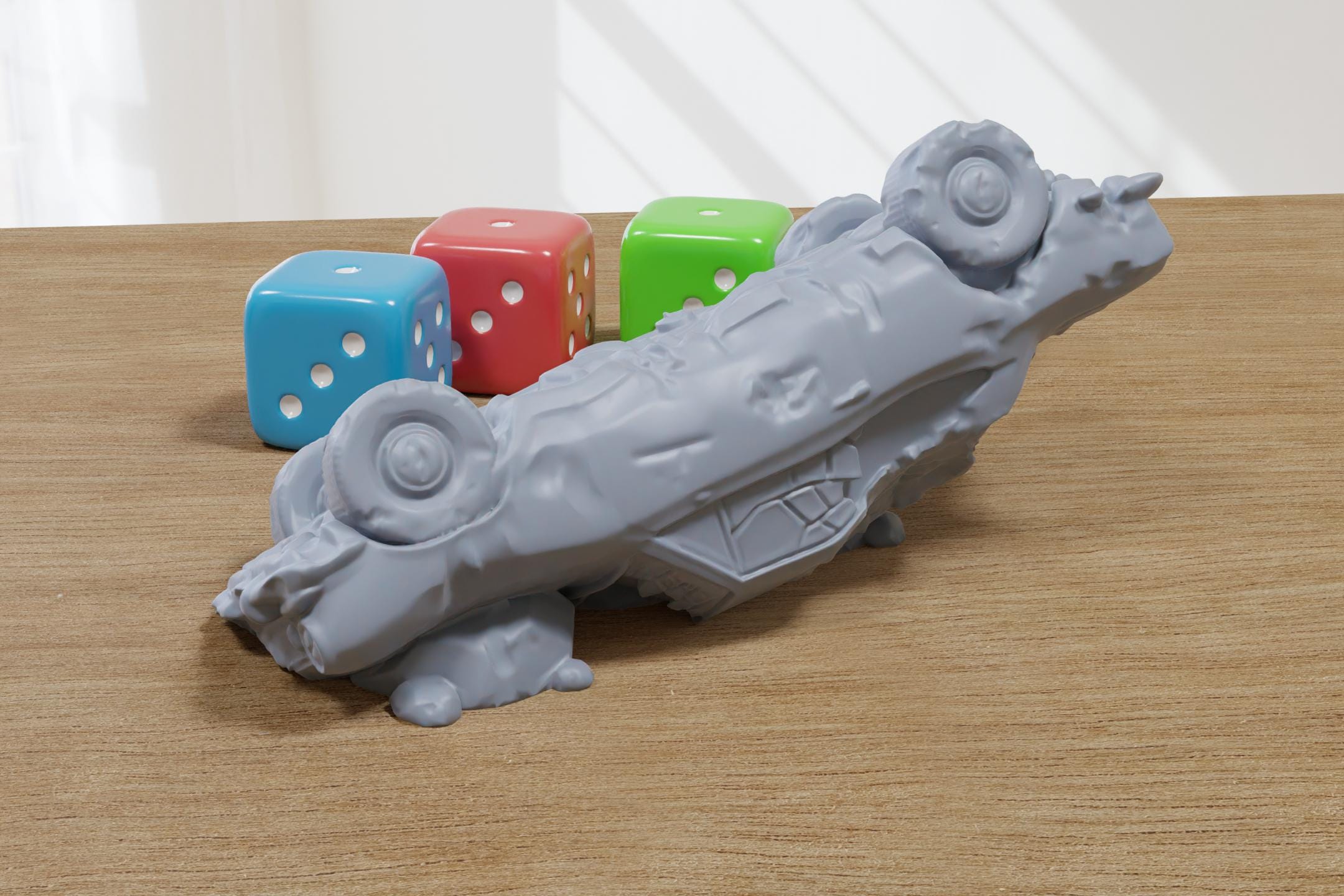 Wrecked Coupe - 3D Printed Vehicle for Miniature Tabletop Wargames ...