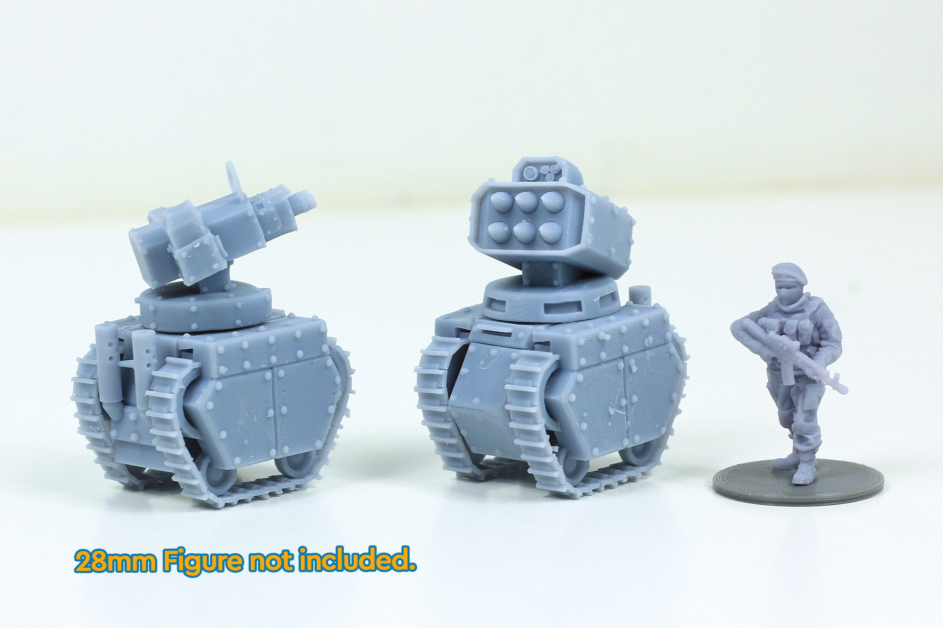Sentry Bot Tanks - Resin 3D Printed Vehicles 28mm Scale for Tabletop ...