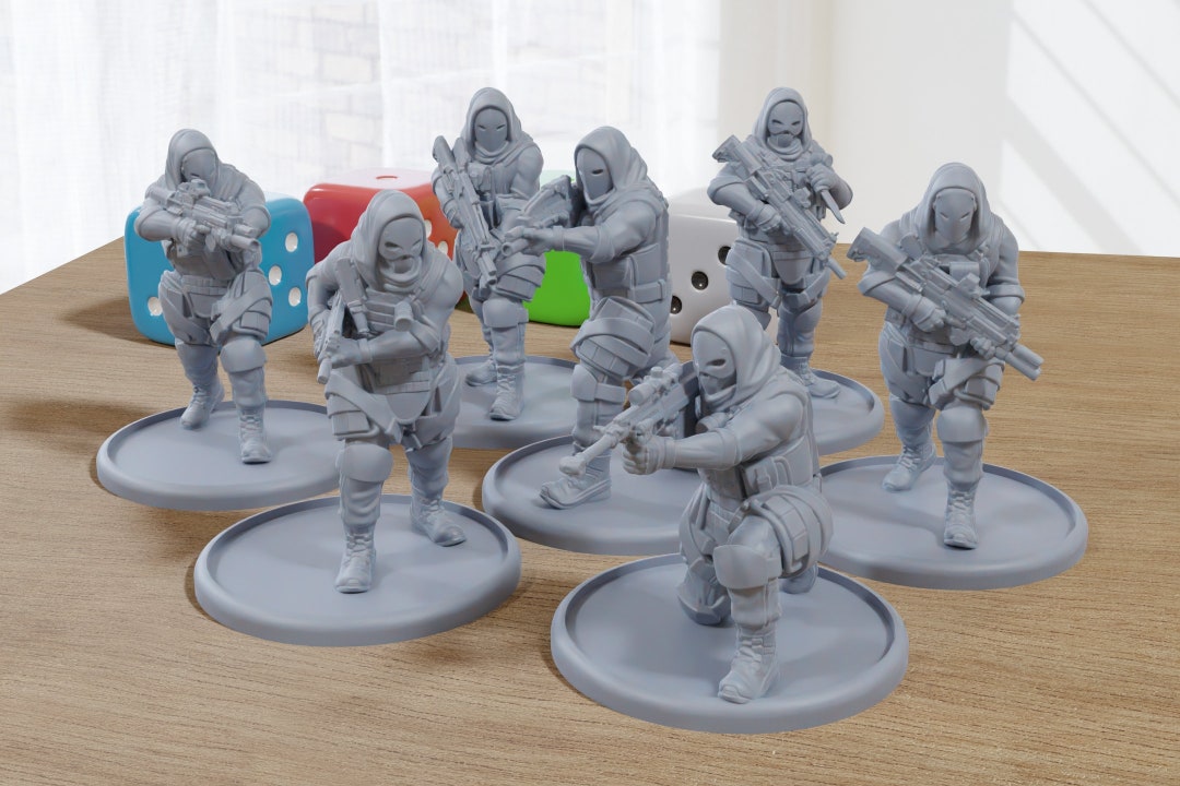 Hades Operators (opfor) - 3D Printed Minifigures - Modern Tabletop ...