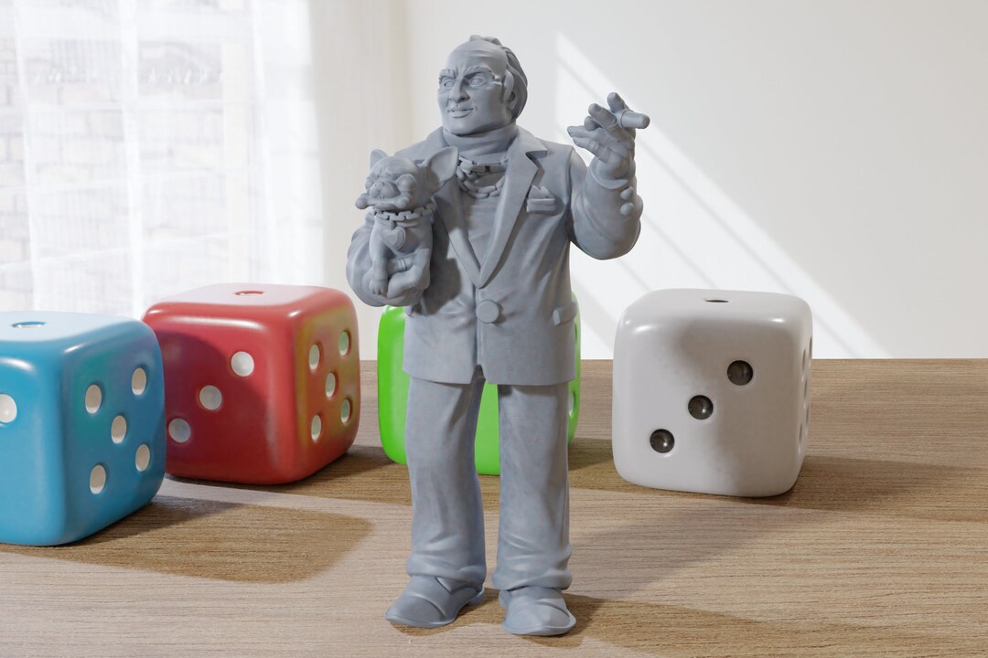 Cyberpunk Boss Miniature: 3D Printed Sci-fi Tabletop RPG Figure (28mm ...