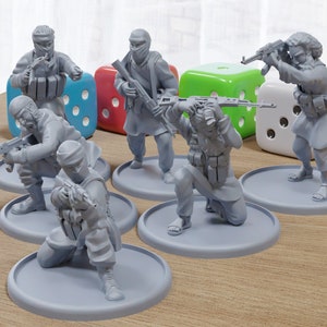 MENA Rebels Squad Alpha - Modern Wargaming Miniatures for Tabletop RPG ...