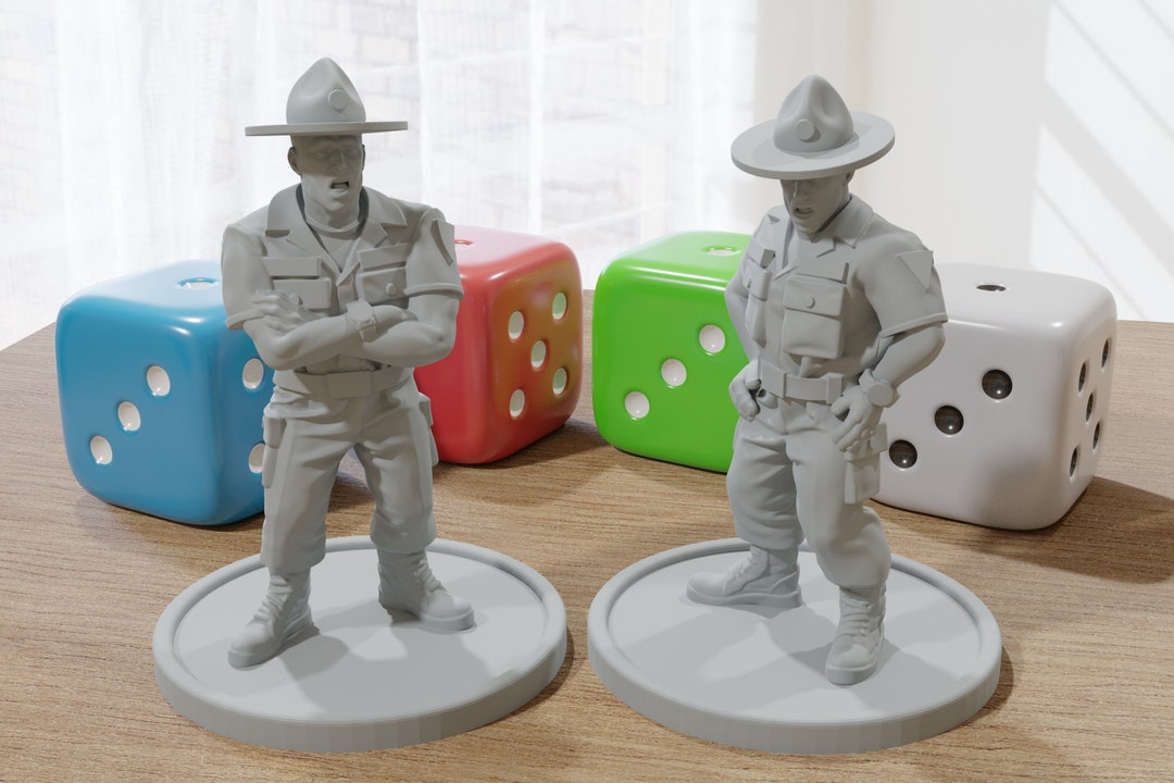 Sergeant 28mm /32mm Minifigure (s) - Modern Wargaming Miniature for ...