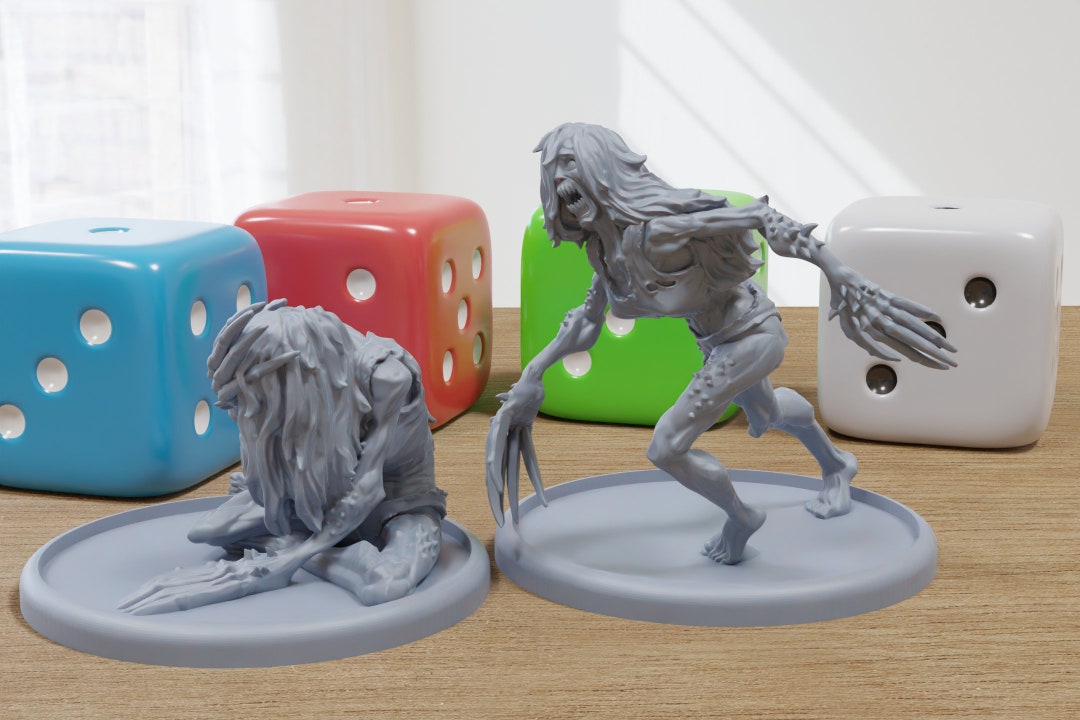 Murmur Zombies - 3D Printed Minifigure for Zombie Post Apocalyptic ...