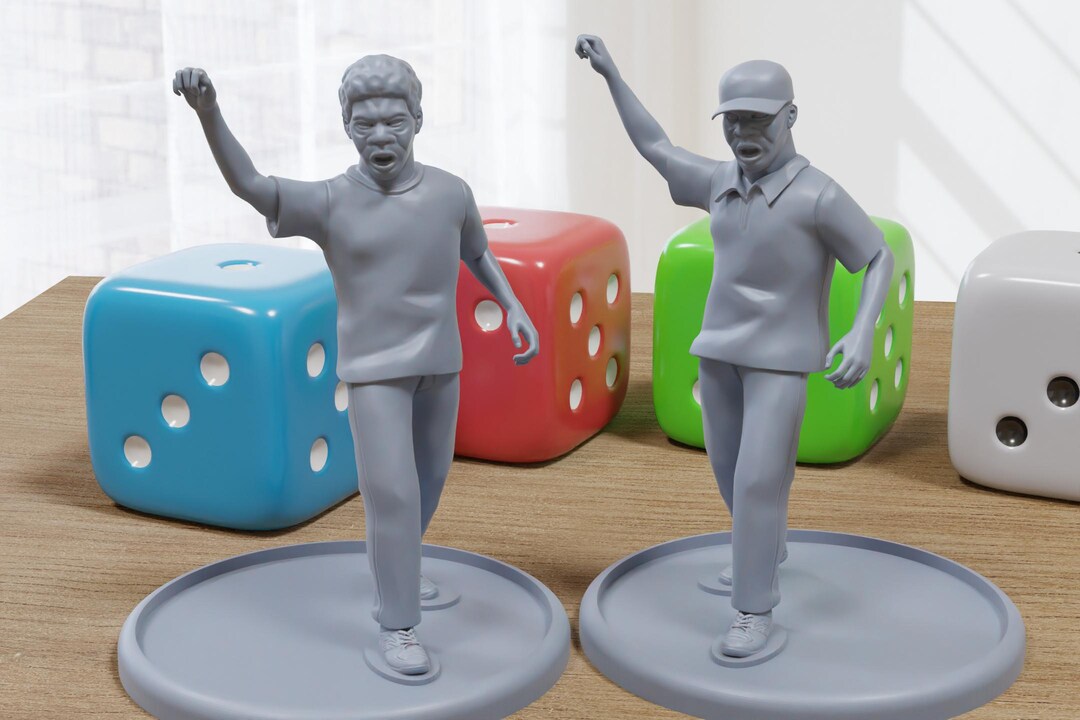 Cheering African Civilians - Miniature Tabletop Wargaming - 3D Printed ...