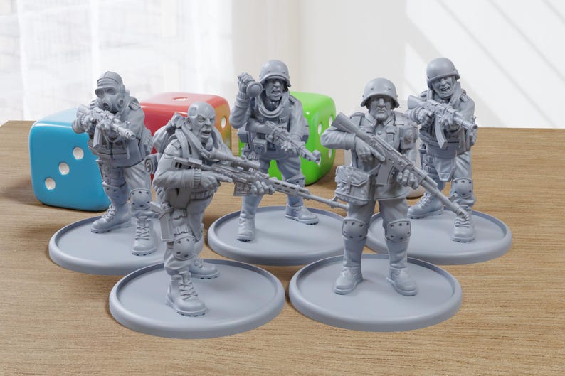 Stalker Soldiers Alpha - 3D Printed Minifigures - Post Apocalyptic ...