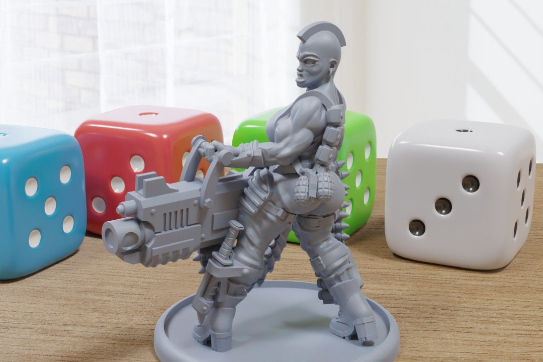 Jungle Sergeant Babe - 3D Printed Proxy Minifigures for Sci-fi ...