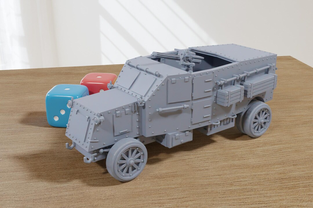 Pierce-arrow (british Empire) Armored Car - 3D Printed Miniature ...