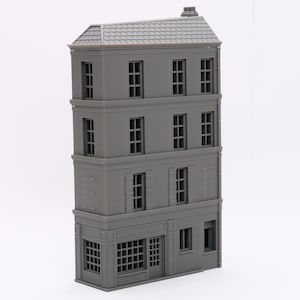 Caen Corner Buildings Set - WW2 Normandy Scenery - 3D Printed Miniature ...