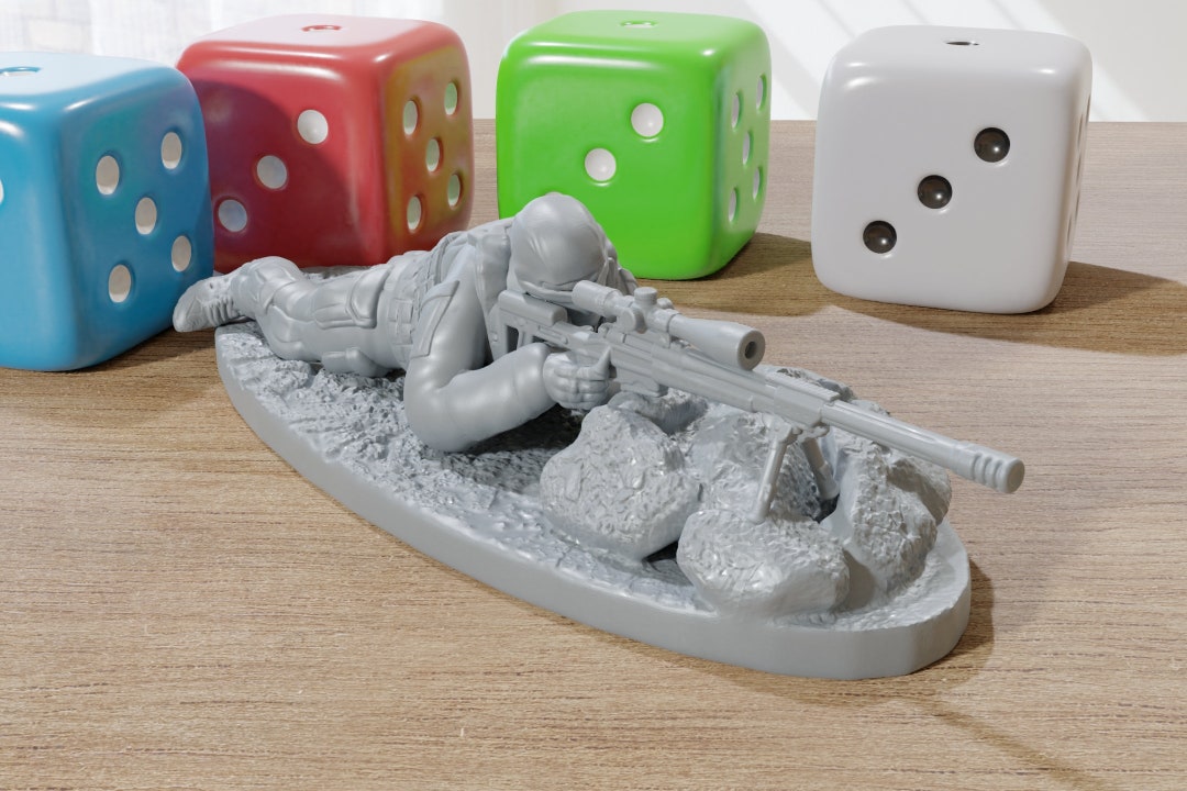 Russian PMC Sniper Modern Wargaming Miniatures for Tabletop RPG 20mm ...