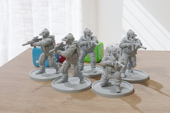 US Navy Seals Element 5pc Modern Wargaming Miniatures for - Etsy
