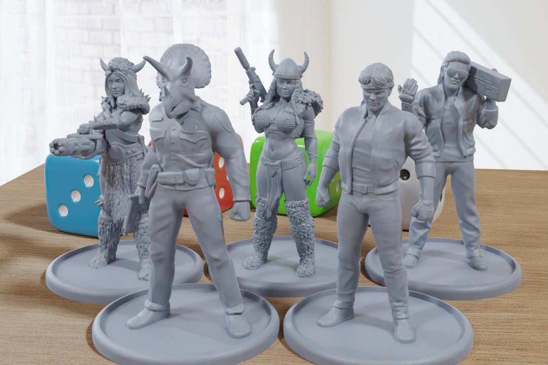 Wasteland Rage Gang - 3D Printed Minifigures for Post Apocalyptic ...