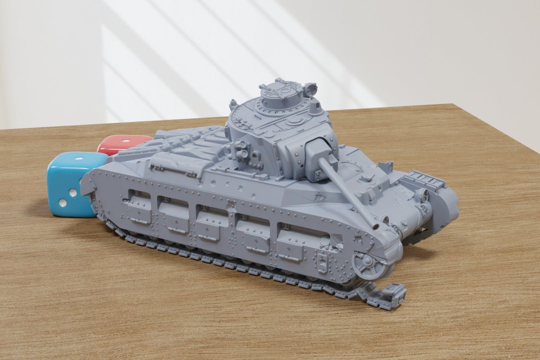 Destroyed Matilda II - 3D Printed Miniature Wargaming Combat Vehicle ...