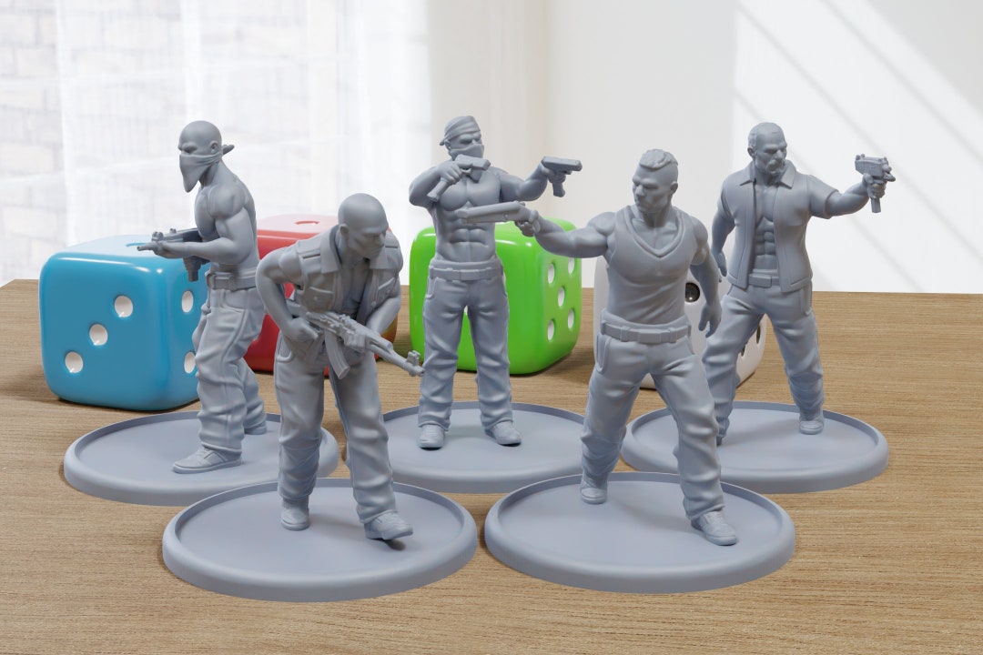 Street Gangsters - 3D Printed Minifigures for Modern Tabletop Wargaming ...