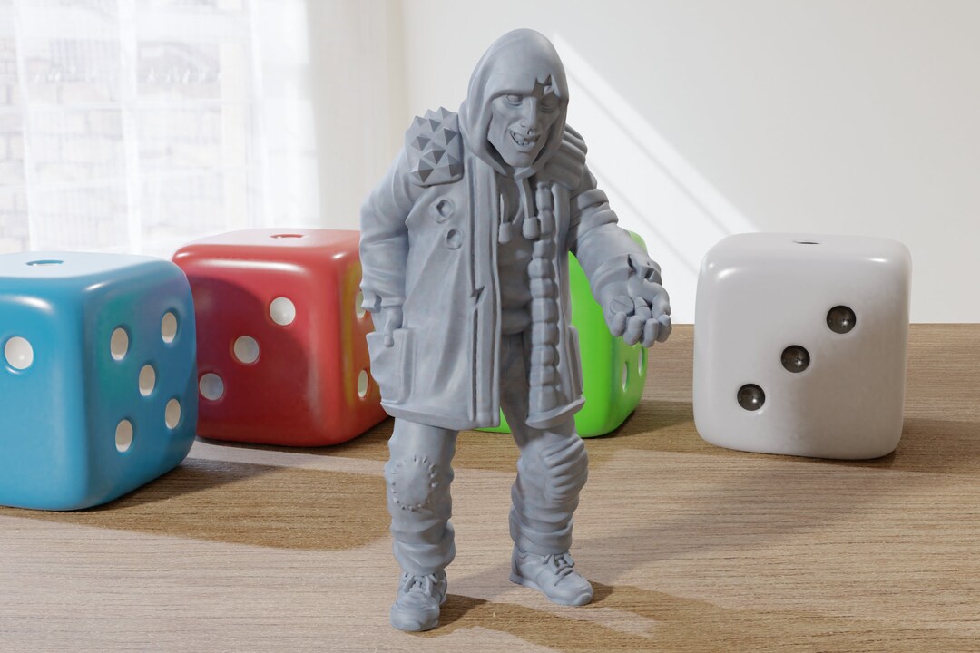 Cyber Pills Dealer Miniature: 3D Printed Sci-fi Proxy Minifigure - Etsy
