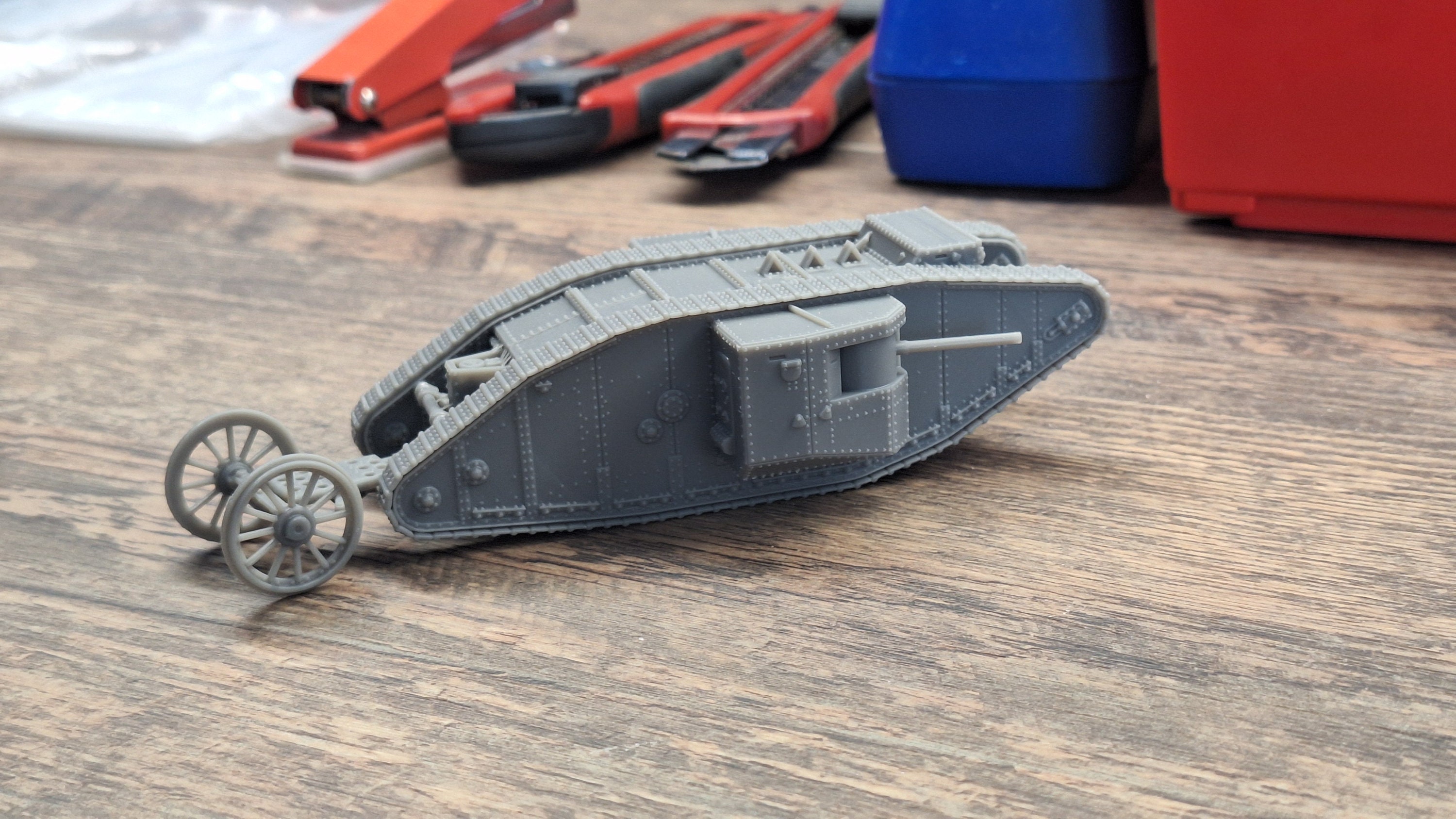 MARK I (male) British WW1 Tank - 3D Resin Printed 28mm / 20mm / 15mm ...