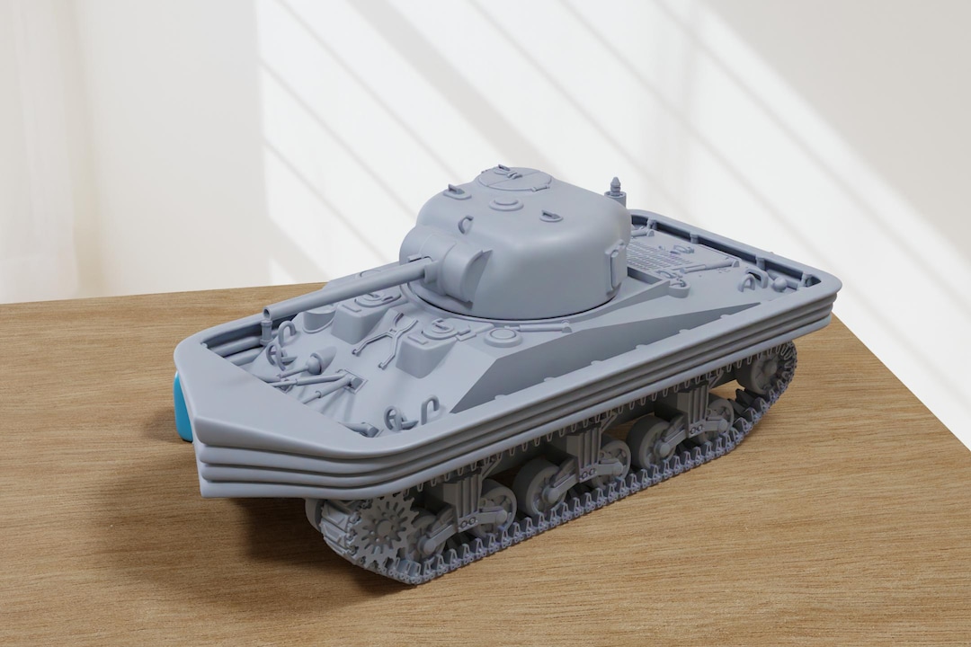 Sherman Duplex Drive (donald Duck) - 3D Printed Miniature Wargaming ...
