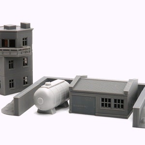 WW2 Airfield Set - 3D Printed Miniature Wargaming Terrain - Awesome for ...