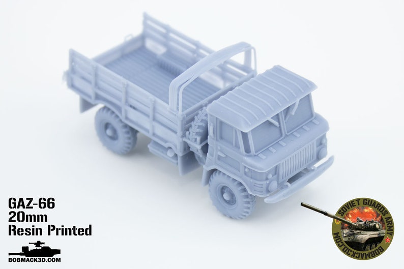 GAZ-66 Soviet (off-road) Military Truck | 28mm / 20mm / 15mm Wargaming ...