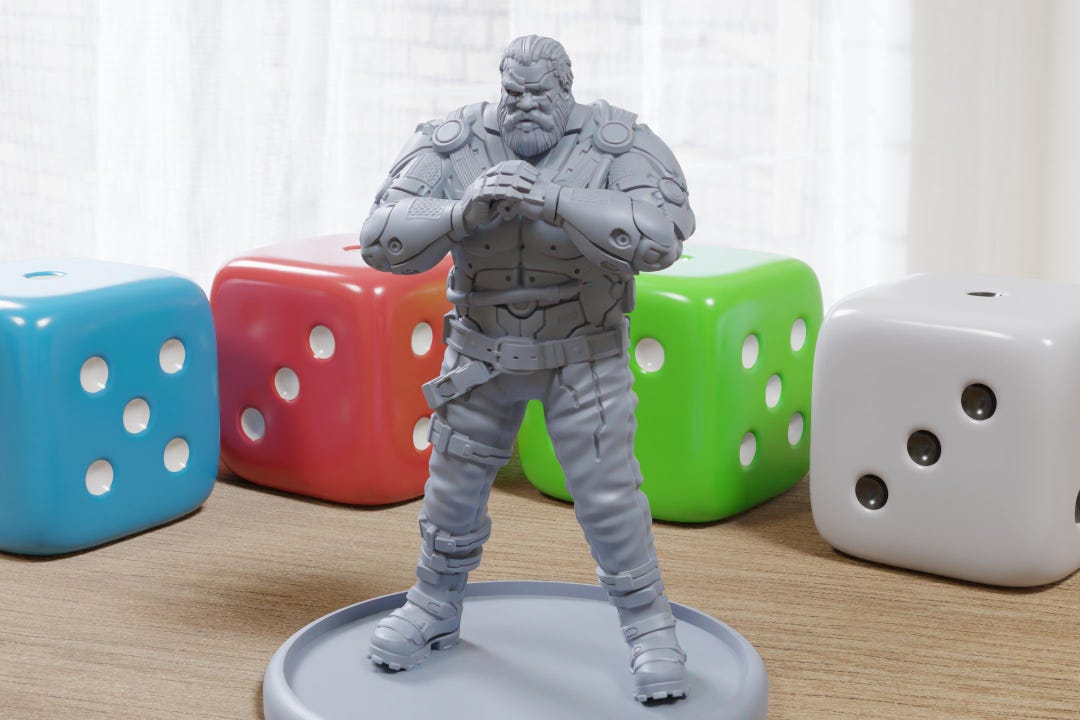 Big Rig - 3D Printed Mini - Cyberpunk / Sci-fi - Tabletop Miniature ...