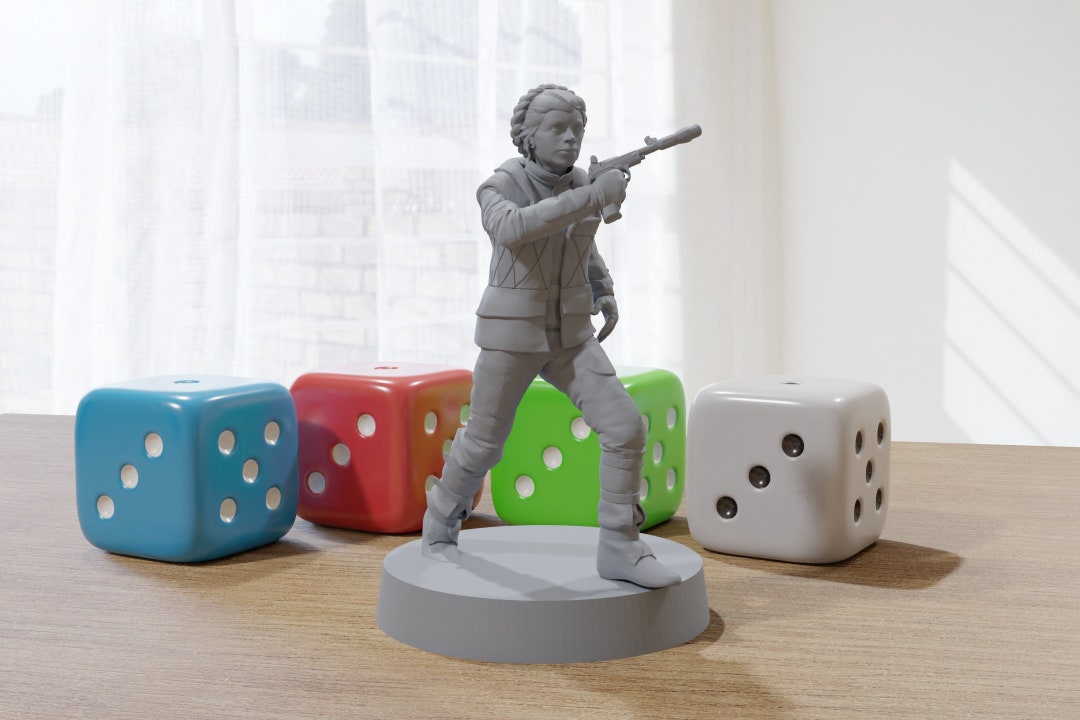 Princess Leia - Battle of Hoth - Star Wars Legion 35mm Proxy Miniature ...