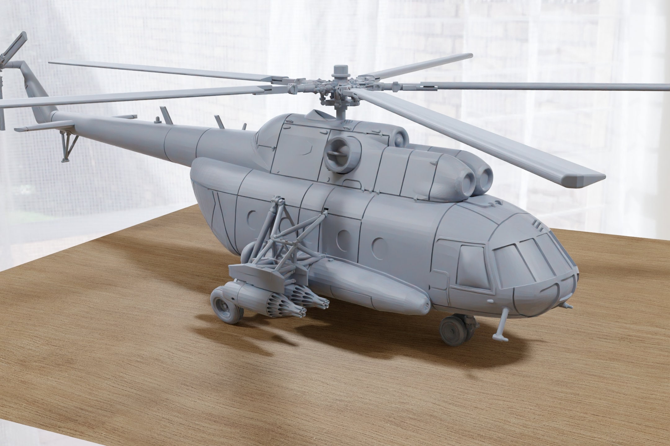 Mi-8 'hip' Medium Transport Helicopter 3D Printed - Etsy UK