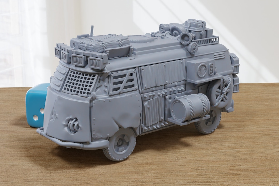 Survival Van - 3D Printed Vehicle for Miniature Tabletop Wargames TTRPG ...