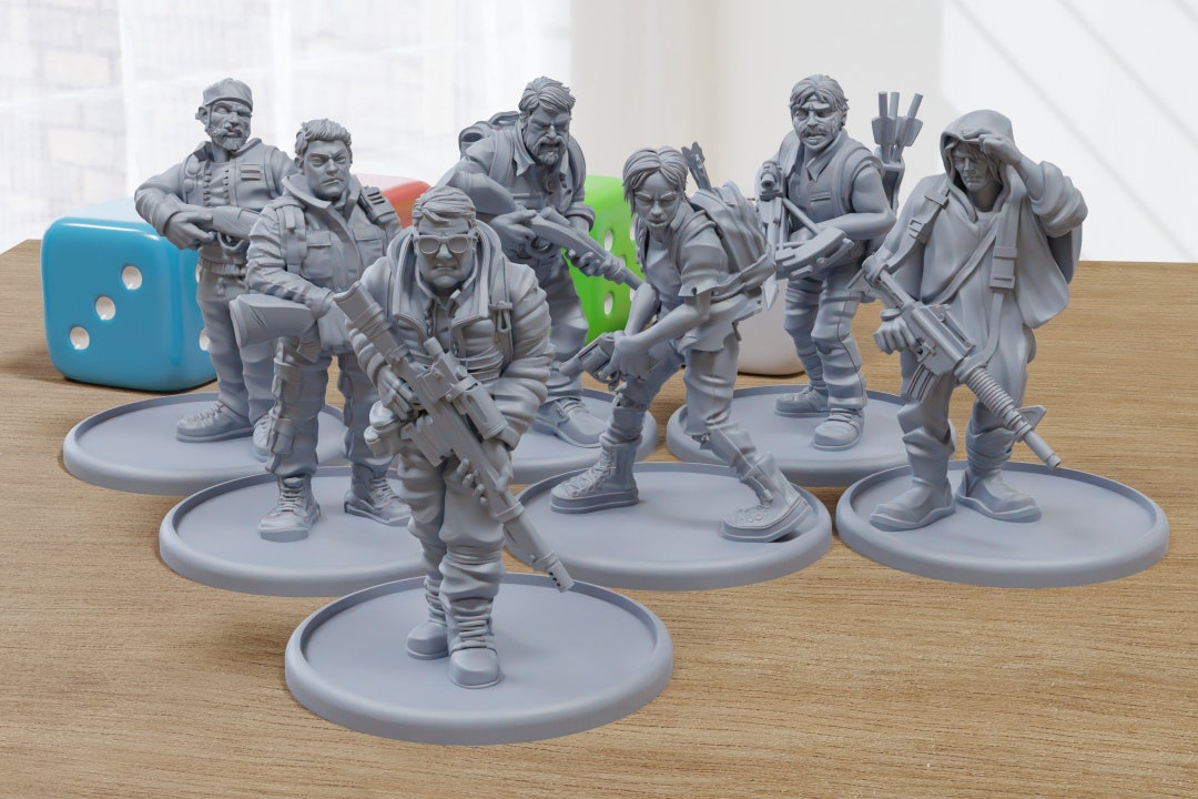 Wandering Survivors - 3D Printed Minifigures for Zombie Post ...