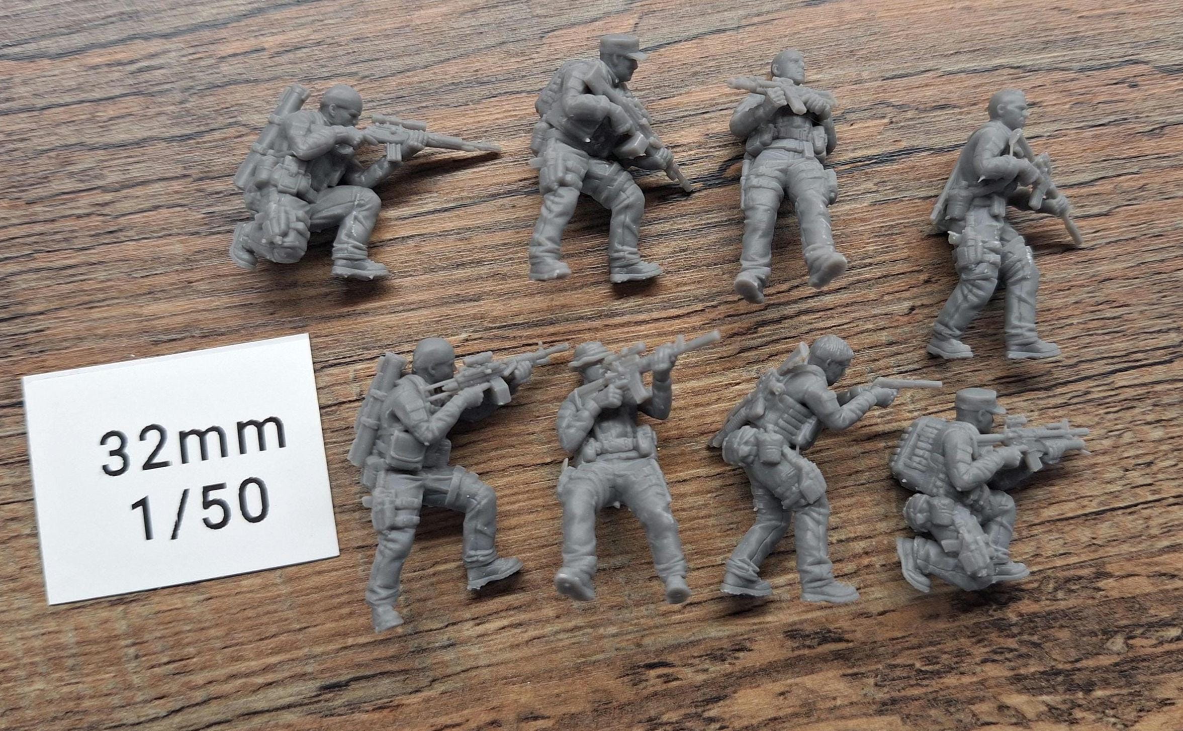US Navy Seals Jungle Ops - 3D Printed Miniature Wargames Minifigures ...