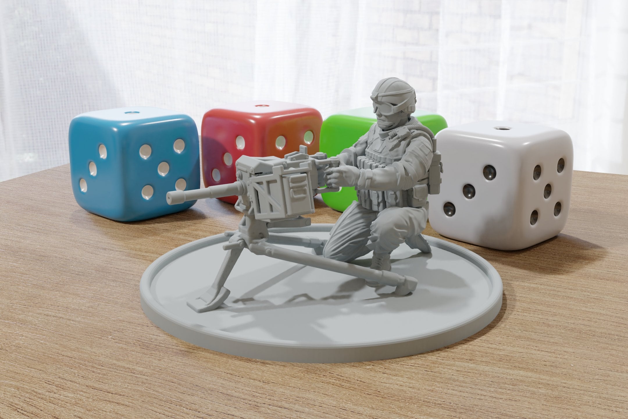 Modern Wargaming Miniature for Tabletop RPG Javelin Soldier 28mm32mm ...