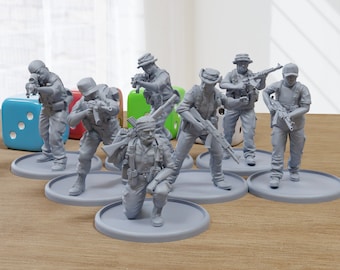 Modern Russian Infantry Squad 3D Printed Wargaming Miniatures for ...