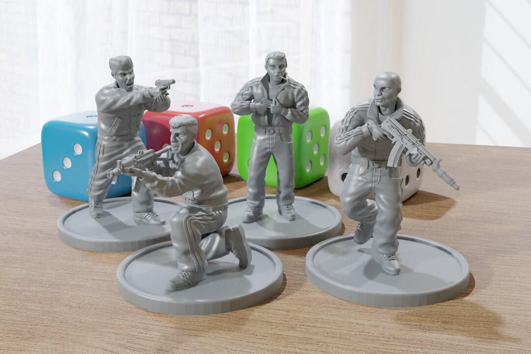 East European Street Thugs - Four - Modern Wargaming Miniatures for ...