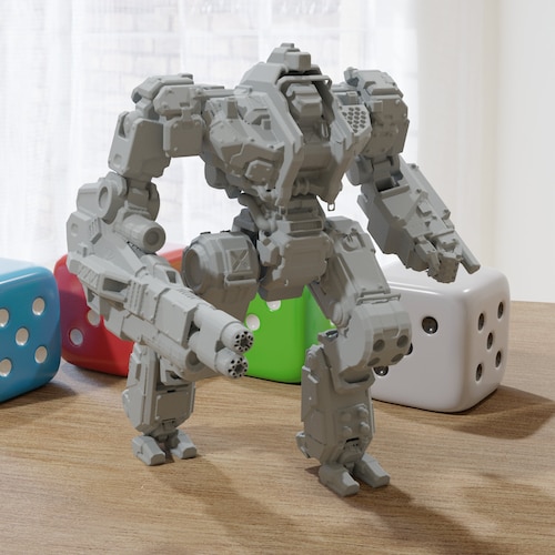 Minigun Mech 28mm Scale Miniature for Tabletop RPG Sci-fi - Etsy