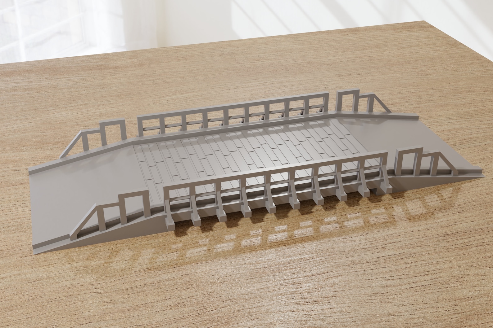Flat Wooden Bridge - Tabletop Wargaming WW2 Terrain Miniature | 15mm ...