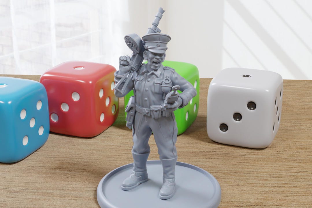 Stalker Soviet General - 3D Printed Minifigures - Post Apocalyptic ...