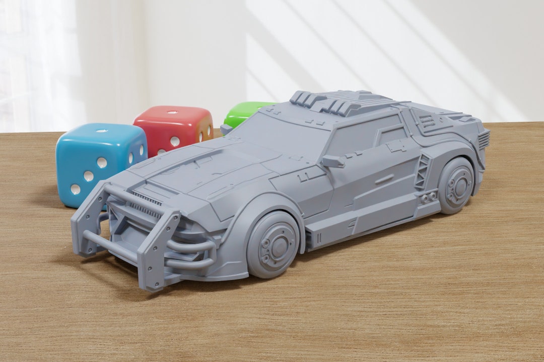 Nova Charger - 3D Printed - Cyberpunk / Sci-fi - Tabletop Miniature ...