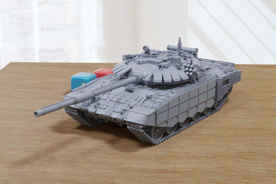 T-72B3 Obr 2016 Soviet Main Battle Tank - 3D Printed Miniature Tabletop ...