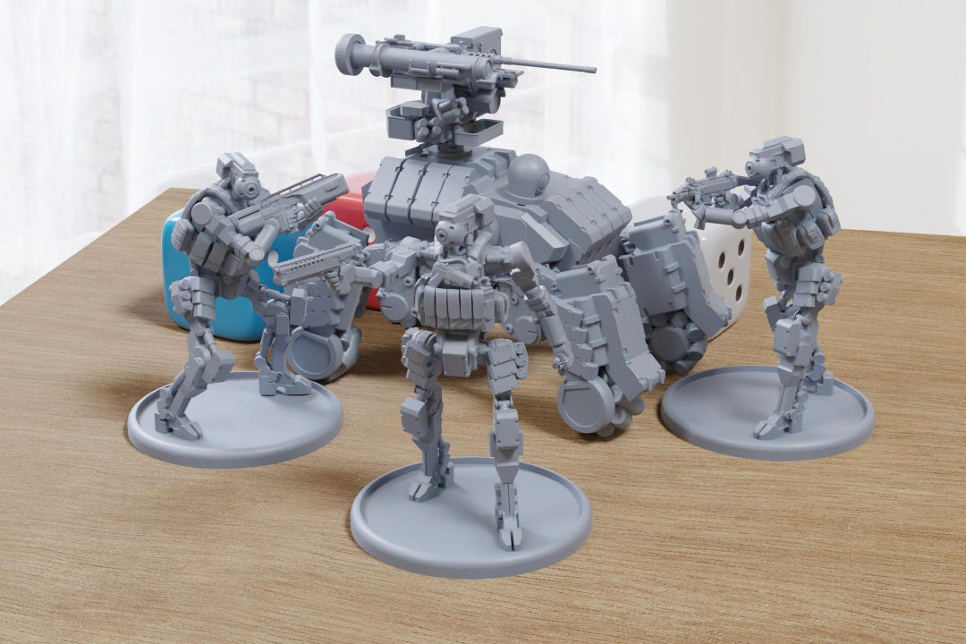 Advanced Drones - 3D Printed - 28mm Scale - Miniature Wargaming ...