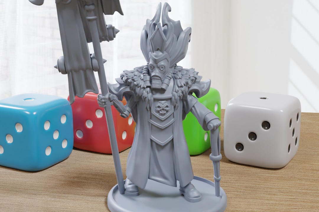 Bone Scribe Corpse Reapers - 3D Printed Proxy Minifigure for Sci-fi ...