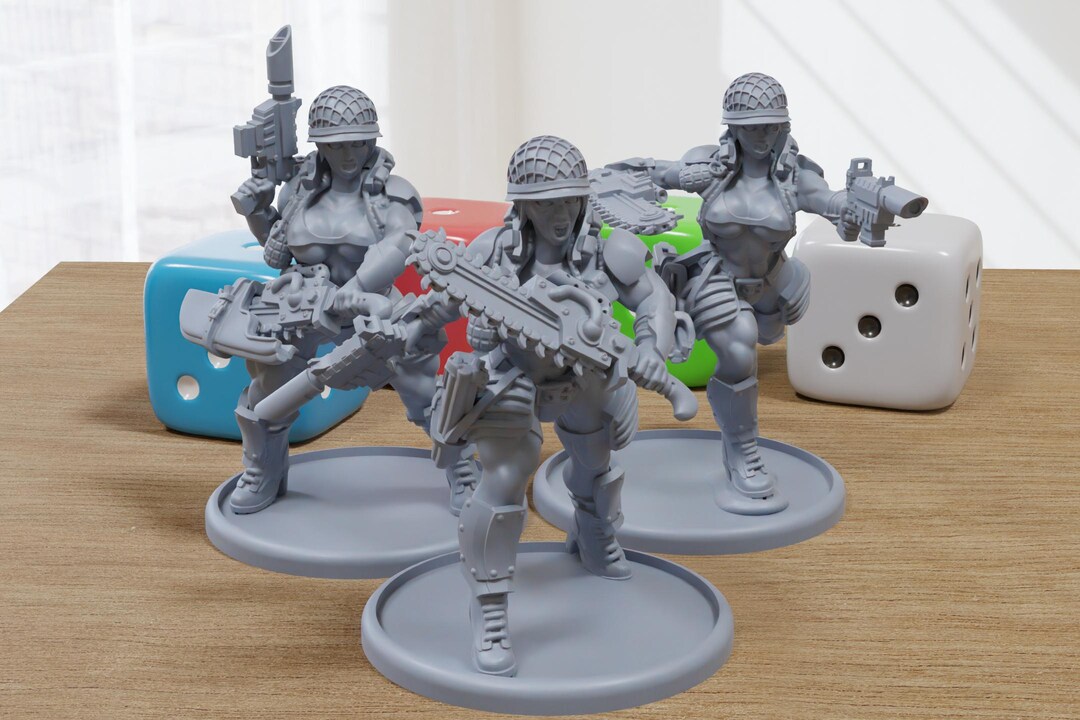 Veteran Jungle Fighters - 3D Printed Proxy Minifigures for Sci-fi ...