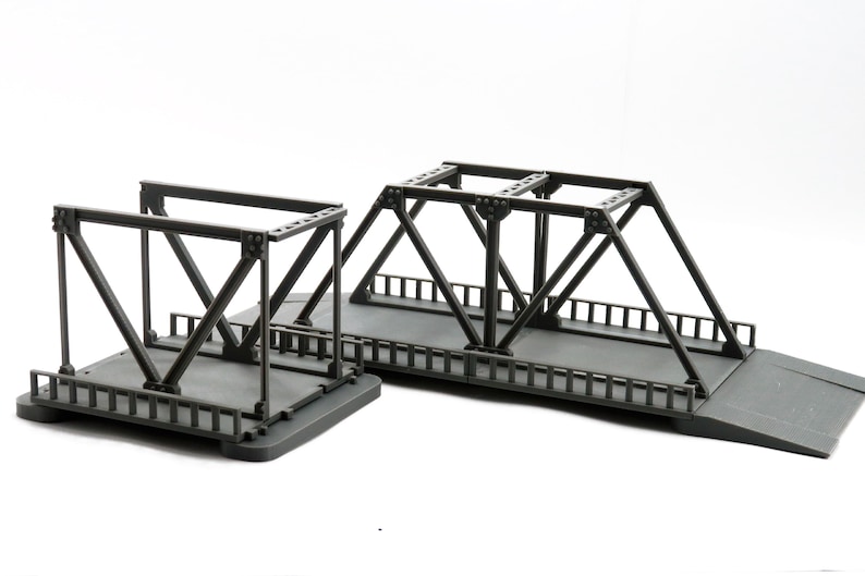 Pratt Truss Bridge - 3D Printed Miniature Wargaming Terrain 28mm / 20mm ...