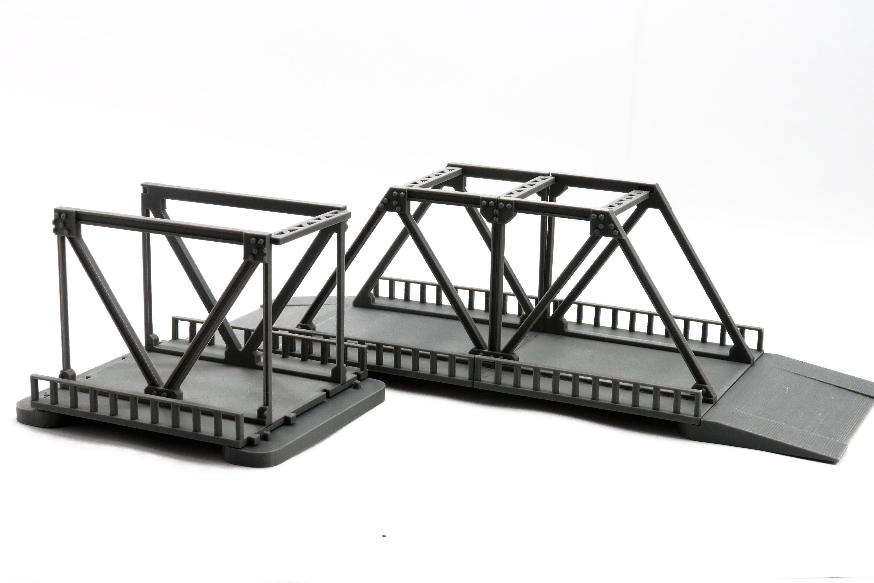 Pratt Truss Bridge - 3D Printed Miniature Wargaming Terrain 28mm / 20mm ...