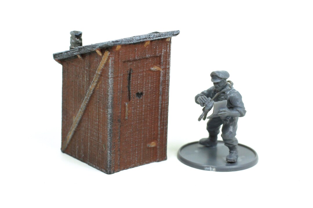 Rural Toilet - Tabletop Wargaming WW2 Terrain - 15mm - 20mm - 28mm - HO ...