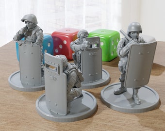 Cyberpunk Police PCPD Officer 28mm Miniatures for Tabletop - Etsy