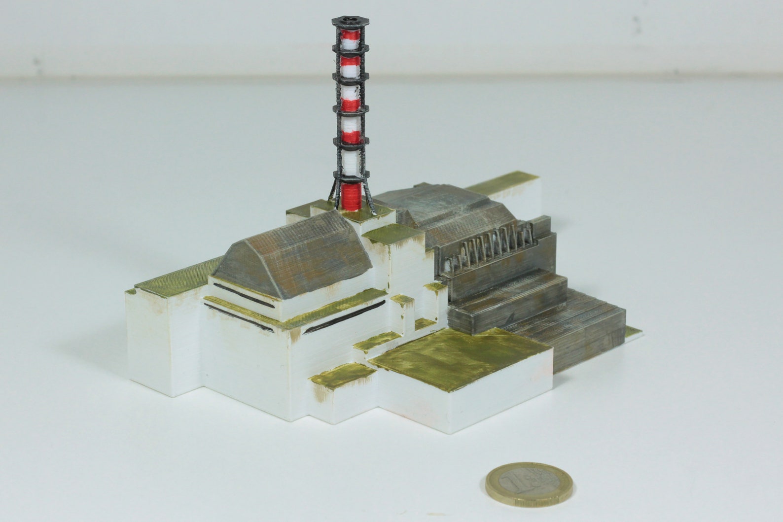 Chernobyl Disaster Nuclear Reactor Display Miniature Statue, 3D Print ...