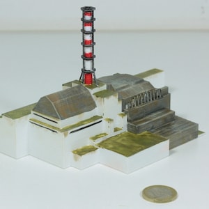 Chernobyl Disaster Nuclear Reactor Display Miniature Statue, 3D Print ...