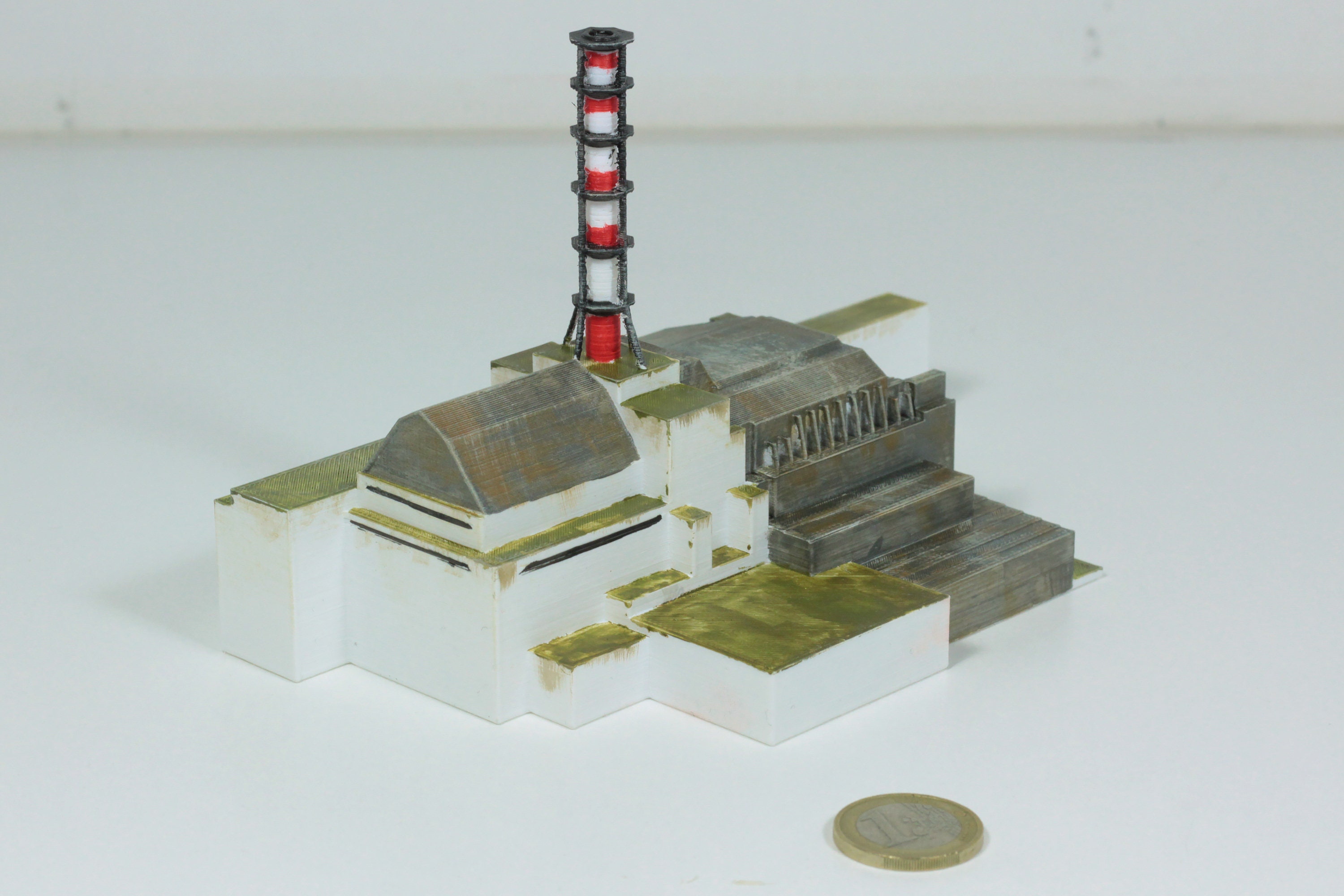 Chernobyl Disaster Nuclear Reactor Display Miniature Statue, 3D Print ...
