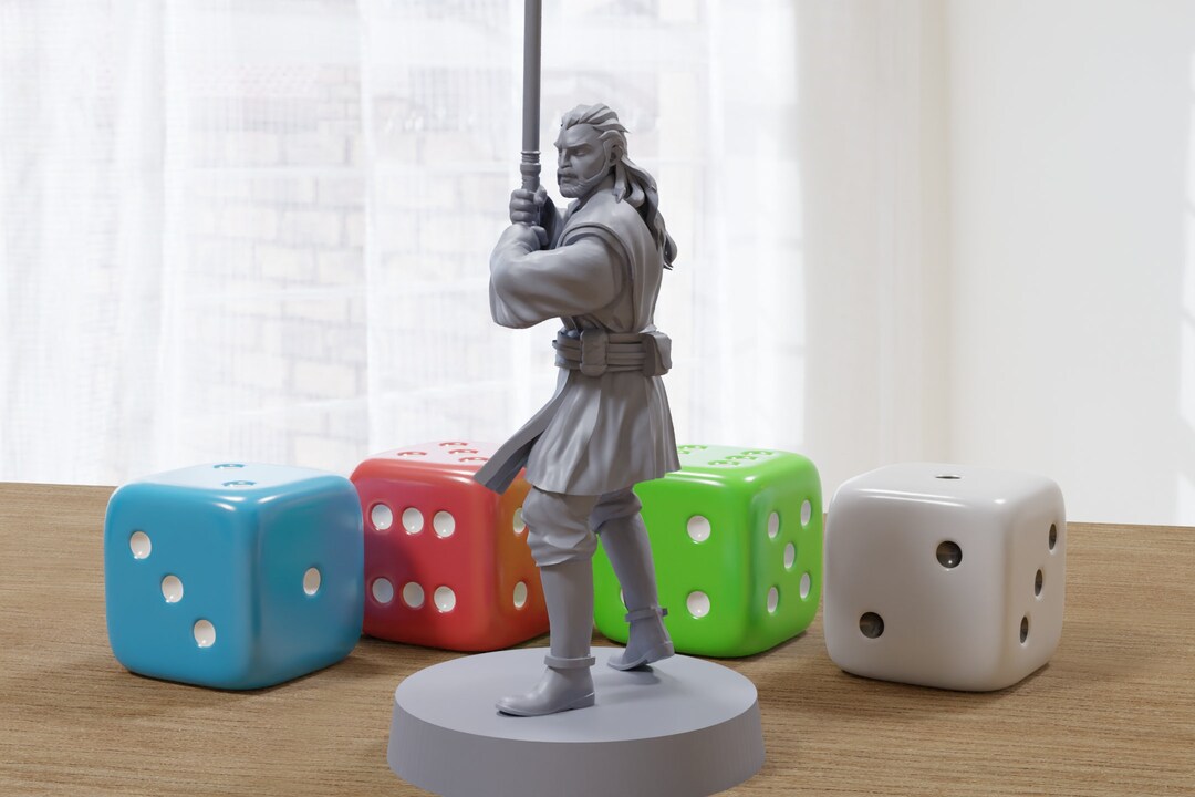 Master Jedi Knight - Star Wars Legion 35mm Proxy Miniature for Tabletop ...