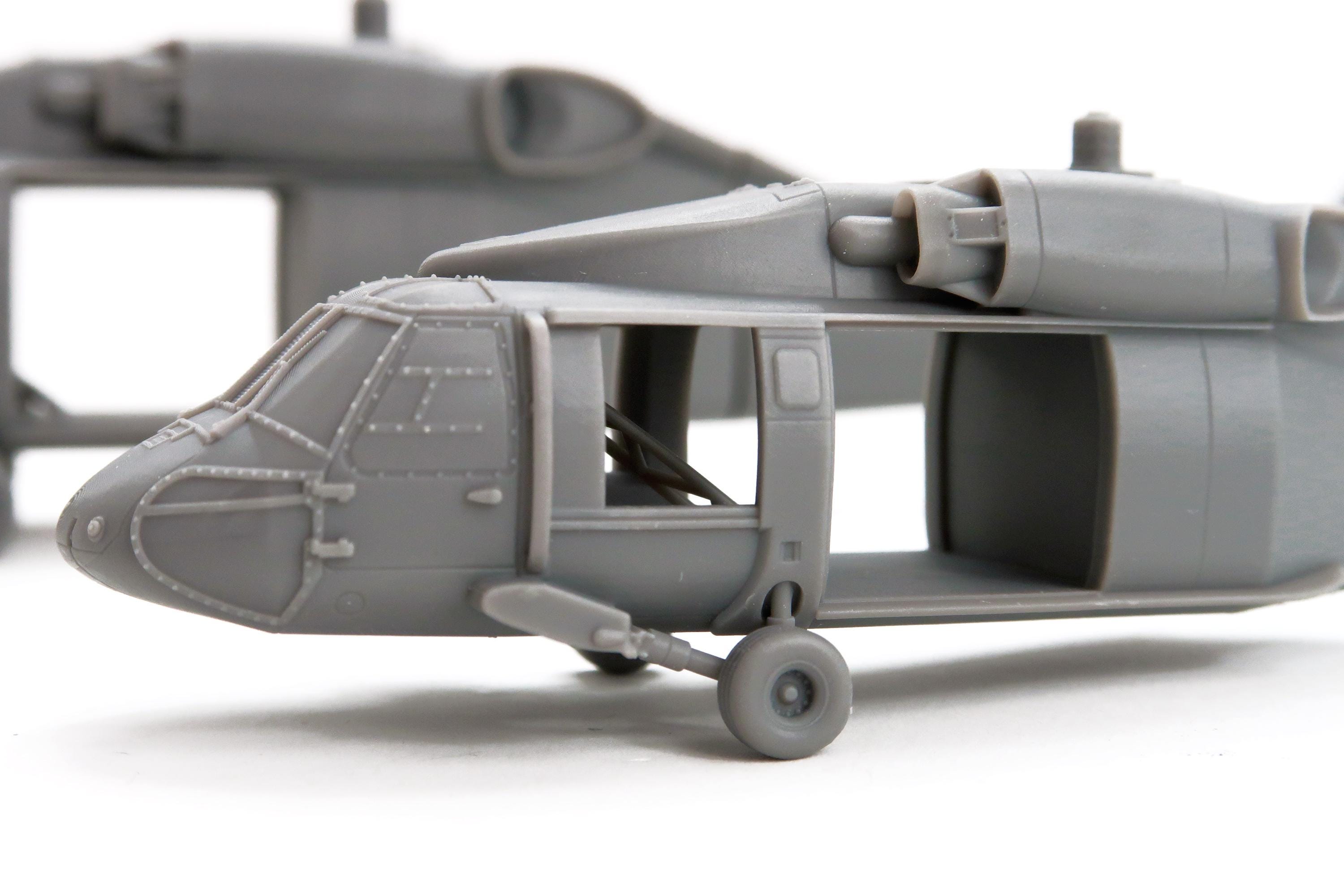UH-60A Black Hawk Helicopter - 3D Printed Miniature for Tabletop ...