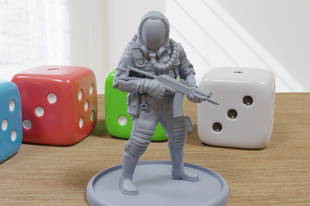 Zone Combat Researcher - 3D Printed Minifigure - Post Apocalyptic ...