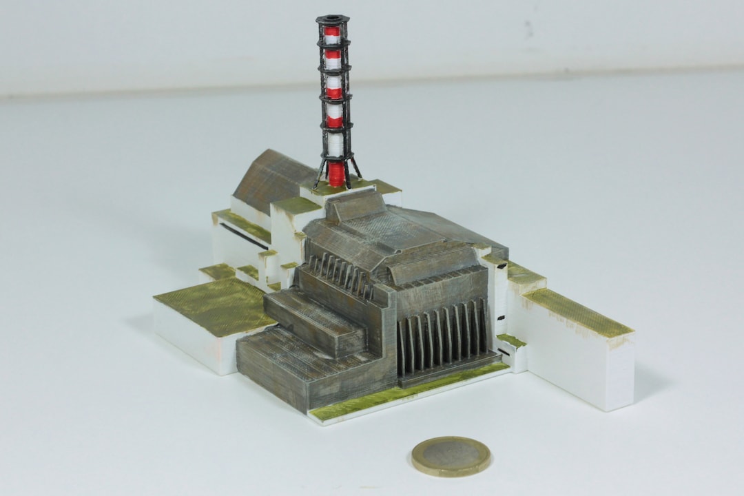 Chernobyl Disaster Nuclear Reactor Display Miniature Statue, 3D Print ...